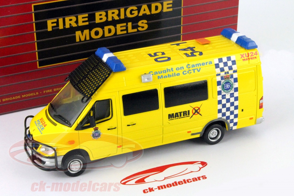 Fire Brigade Models 1:43 Mercedes-Benz Sprinter マージーサイド州 警察 CCTV FBM ...