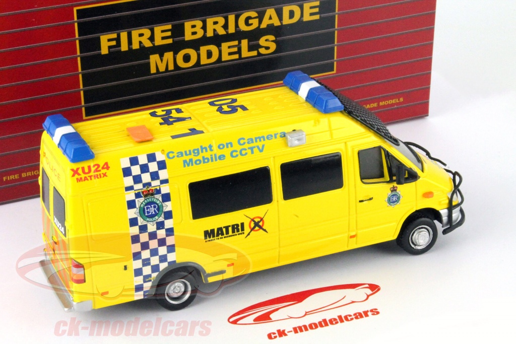 Fire Brigade Models 1:43 Mercedes-Benz Sprinter Merseyside Police CCTV ...
