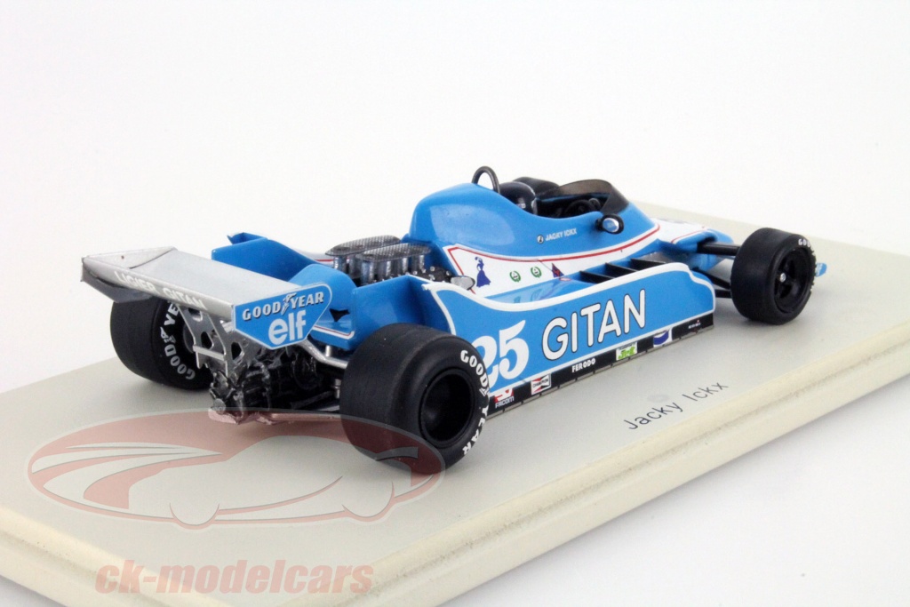 Spark 1:43 J. Ickx Ligier JS11 #25 5th place Dutch GP Formula 1 1979 ...
