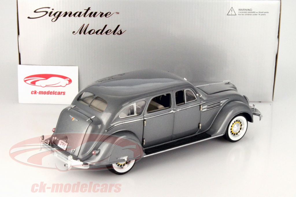 Signature Models 1:18 Chrysler Airflow Baujahr 1936 graumetallic 18126 ...