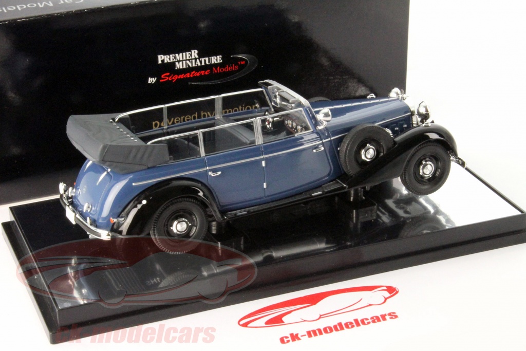 Signature Models 1:43 Mercedes-Benz 770 K Cabriolet blue / black ...