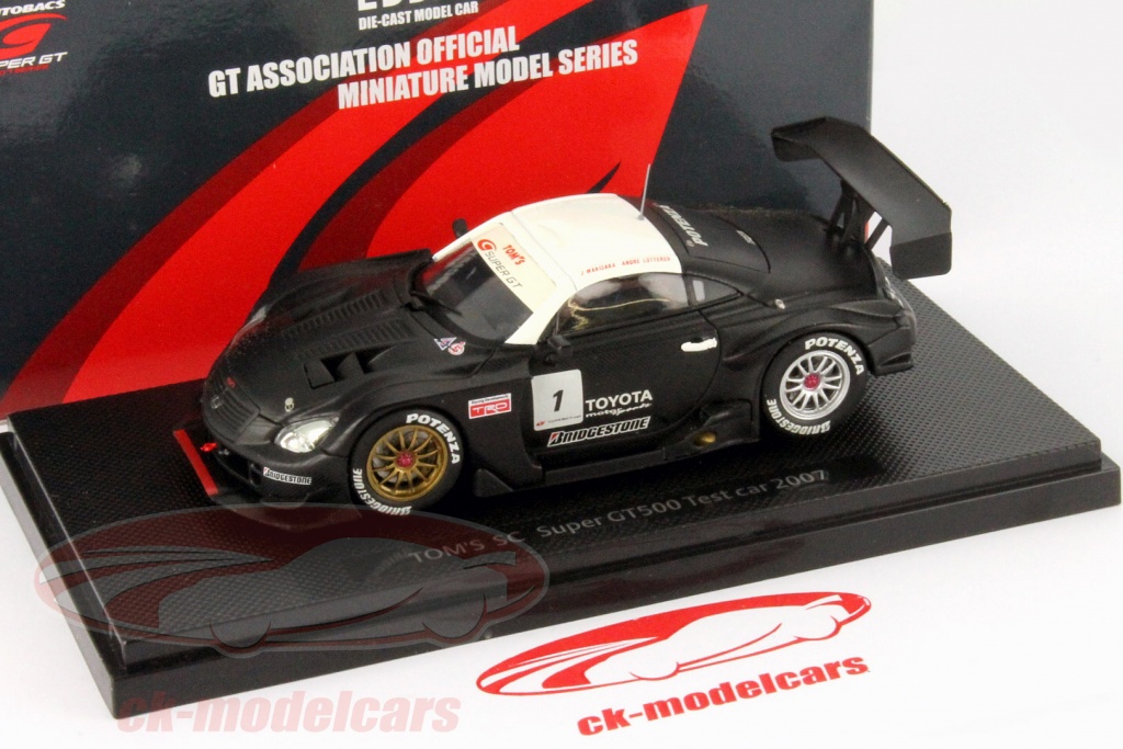 Ebbro 1:43 Lexus Toms SC Super GT500 Test Car 2007 matt black 43956 ...