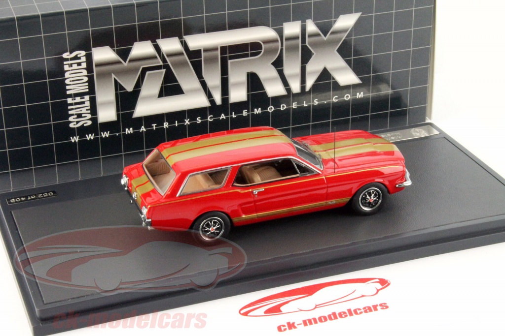 Matrix 1:43 Ford Mustang Intermeccanica Wagon Year 1965 red MX20603-102 ...