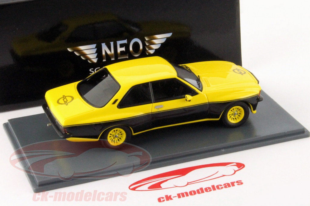 Neo 1:43 Opel Commodore B Steinmetz yellow / black NEO46115 model car ...