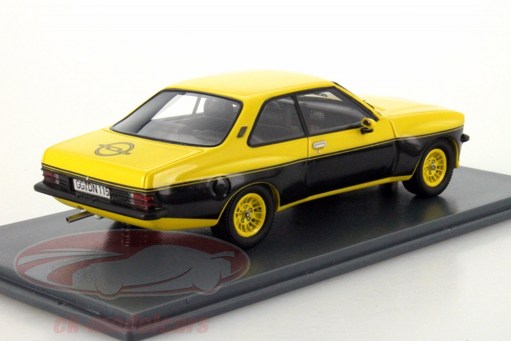 Neo 1:43 Opel Commodore B Steinmetz yellow / black NEO46115 model car ...