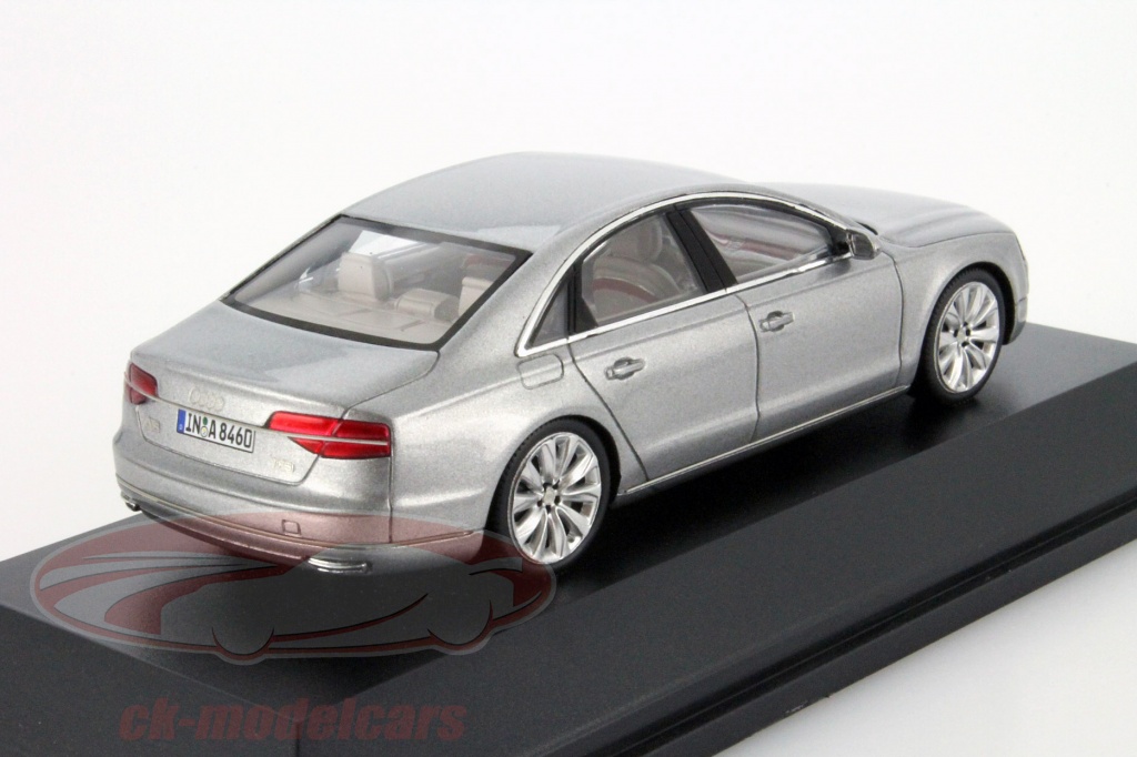 Spark 1:43 Audi A8 built in 2014 florett silver 5011308113 model car ...