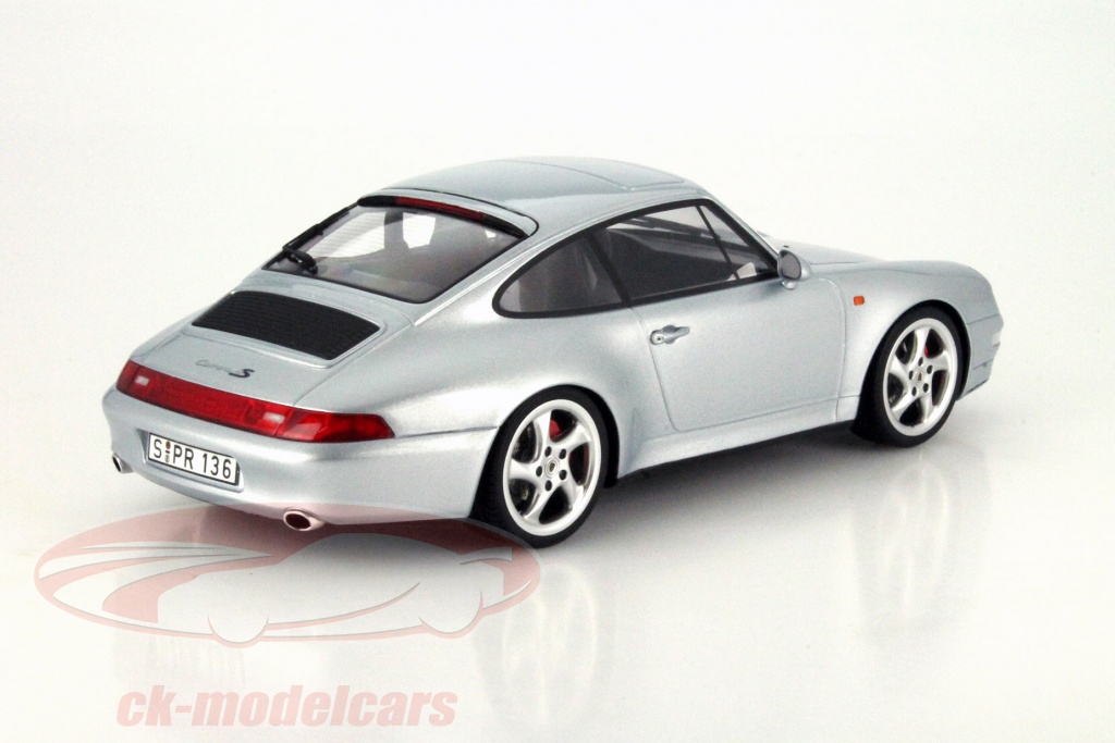 GT-SPIRIT 1:18 Porsche 911 (993) C4S polar silver GT012A model car ...