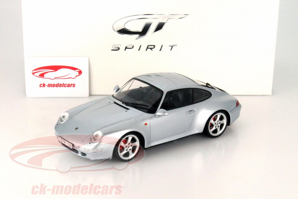GT-SPIRIT 1:18 Porsche 911 (993) C4S polar silver GT012A model car ...