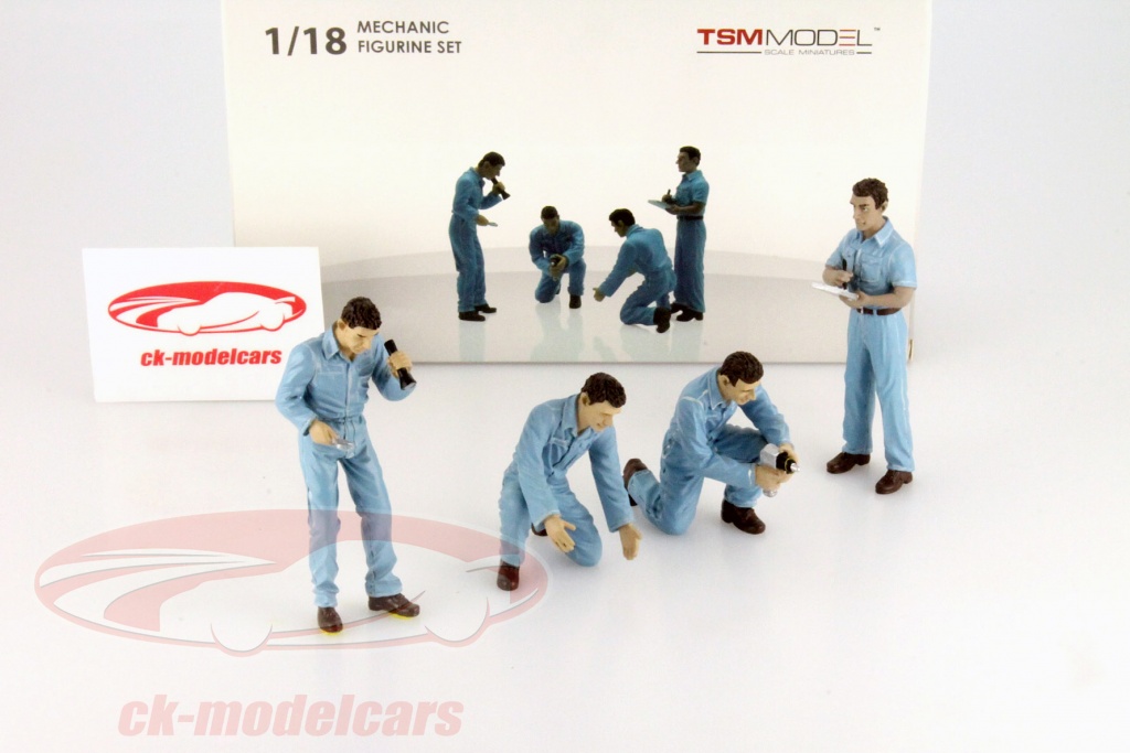 True Scale 1:18 Mechanic Figures Set with 4 Figures TSM14AC04 model car ...