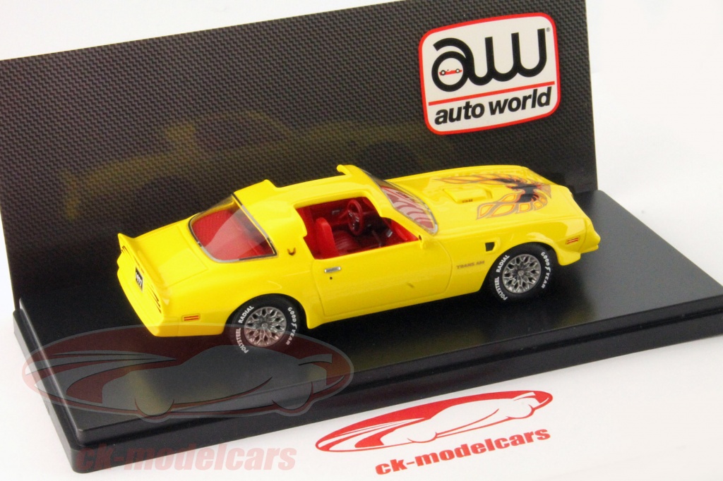 AutoWorld 1:43 Pontiac Trans-Am Year 1977 yellow 114/06 model car 114/ ...