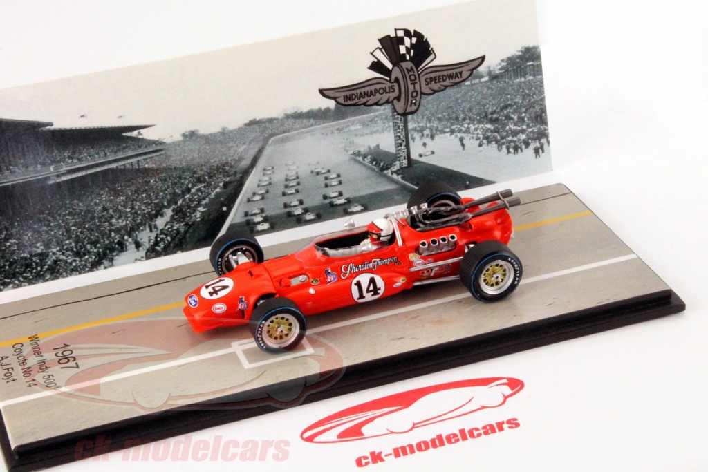 Spark 1:43 A.J. Foyt Coyote #14 Winner Indy 500 1967 43IN67 model car ...