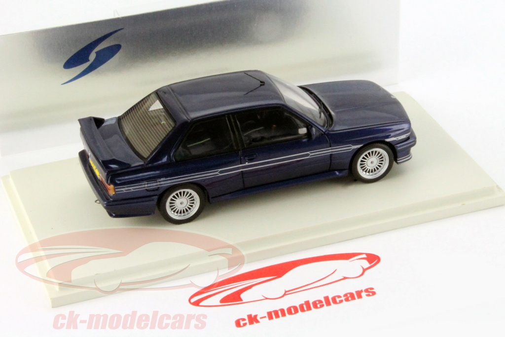 Spark 1:43 BMW Alpina B6 3.5S (E30) bleu foncé métallique S2805 modèle ...