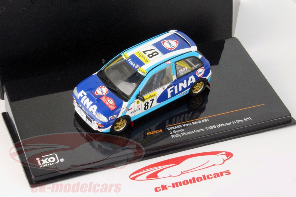 Ixo 1:43 Subaru Vivio RX-R #87 Rassemblement Monte Carlo 1999 Barth ...