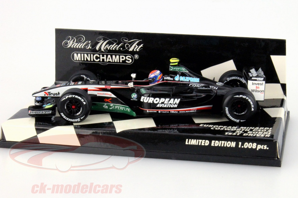 Minichamps 1:43 M. Bobbi Cosworth PS03 Test Driver Formula 1 2003 ...