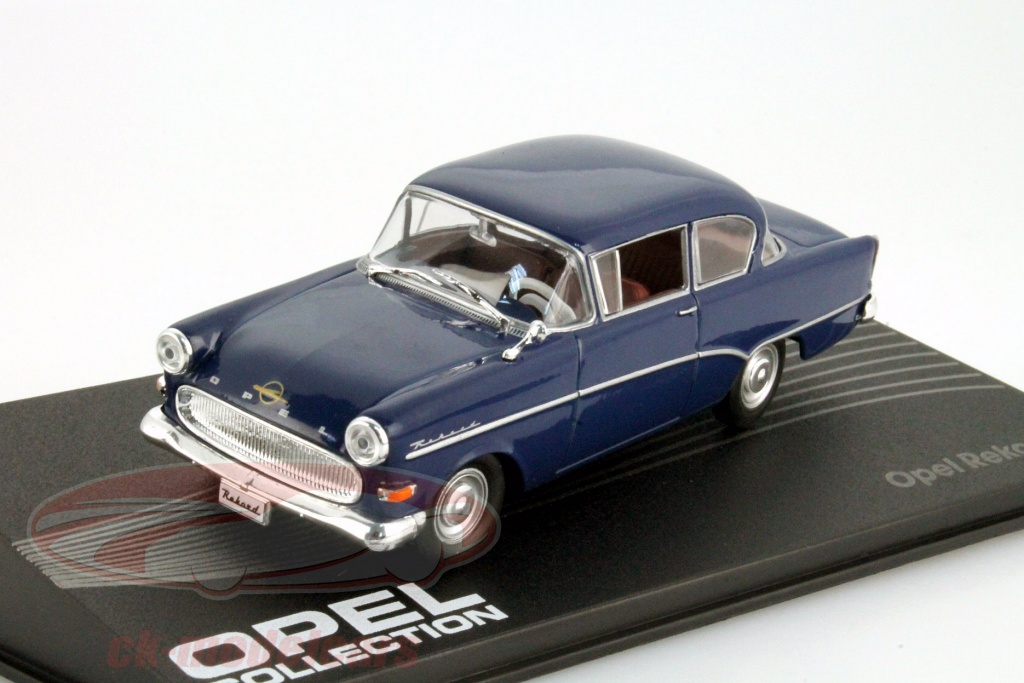 Altaya 1:43 Opel Rekord P1 年 1957-1960 ダークブルー MAG HH096 モデル 車 MAG HH096