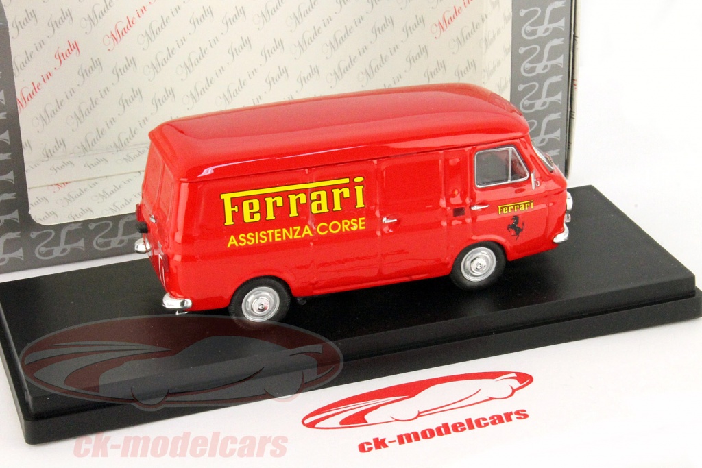 RIO Models 1:43 Fiat 128 Transporter Assistenza Ferrari Year 1973 red ...