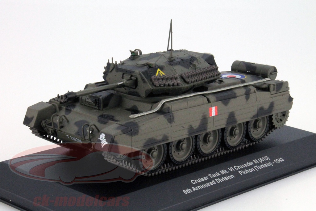 Altaya 1:43 Cruiser Tanque MK6 Crusader 3 Sexto Armoured División ...