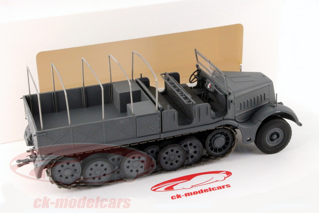 Altaya 1:43 Sd. Kfz. 9 Famo 18 ton Half track Armoured Vehicle gray MAG EX99 model car MAG EX99