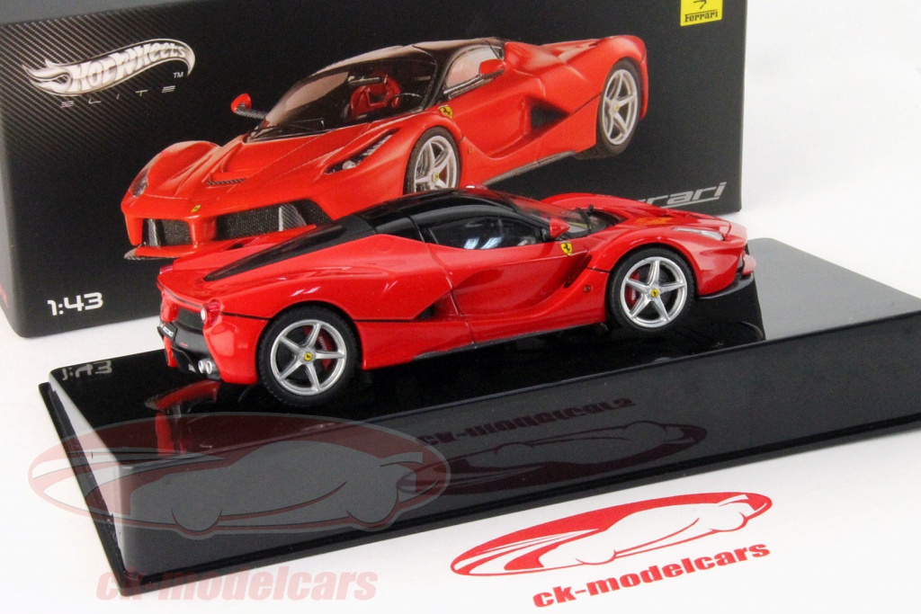 HotWheels 1:43 Ferrari LaFerrari Year 2013 red Elite BCT83 model car ...