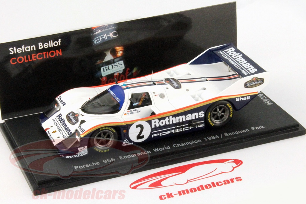 Spark 1:43 Stefan Bellof Porsche 956 #2 Endurance World Champion 1984 ...