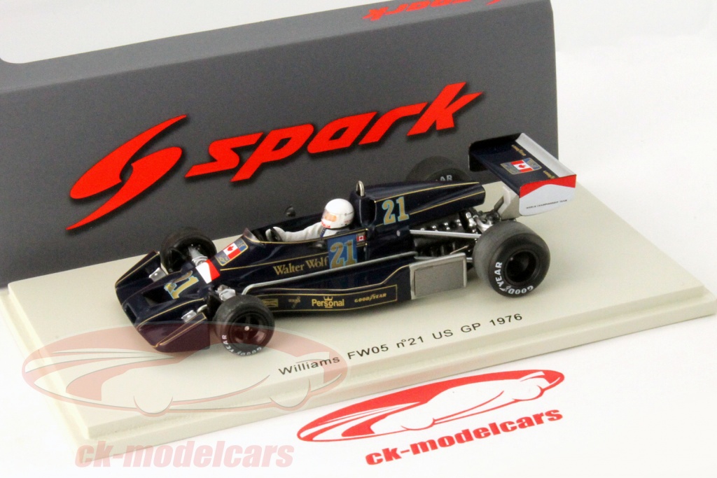 Spark 1:43 Warwick Brown Williams FW05 #21 美国 GP 公式 1 1976 S4047 模型 汽车 ...