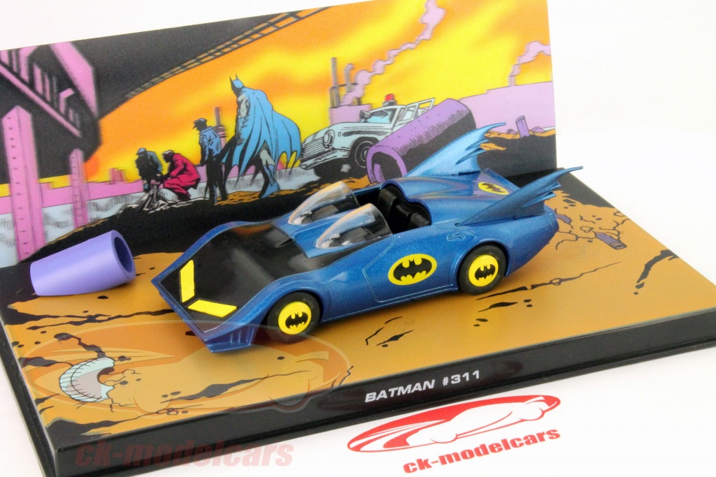 Ixo 1:43 Batmobile Batman #311 1979 blue metallic / black Altaya MAG ...
