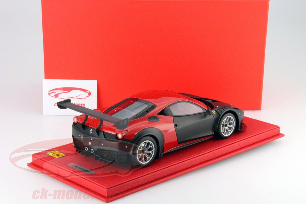 BBR Models 1:18 Ferrari 458 Italia GT3 Test Adria red / mat black ...