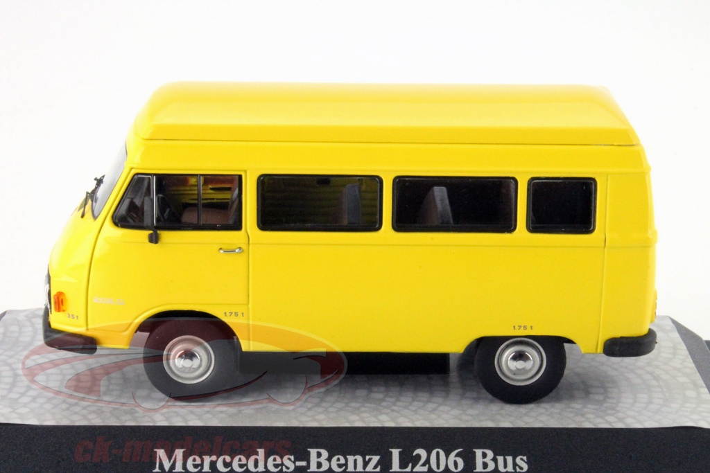 Premium Classixxs 1:43 Mercedes-Benz L 206 Bus yellow PCL13550 model ...