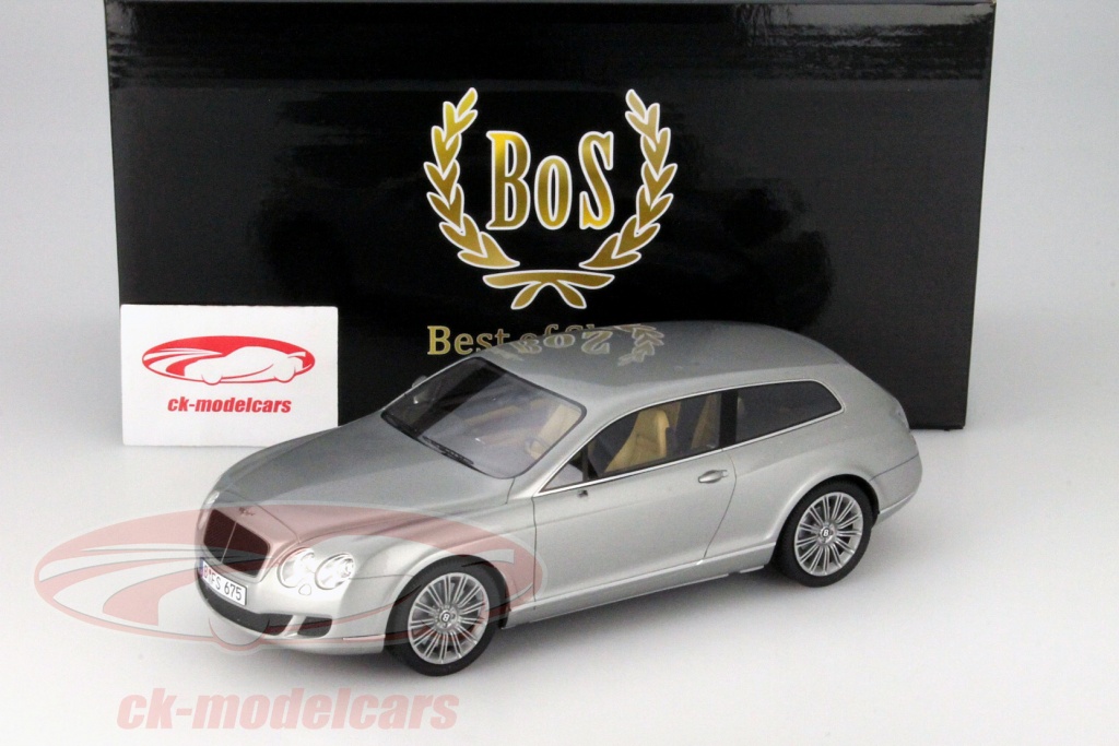 BoS-Models 1:18 Bentley Continental Flying Star by Touring silver ...