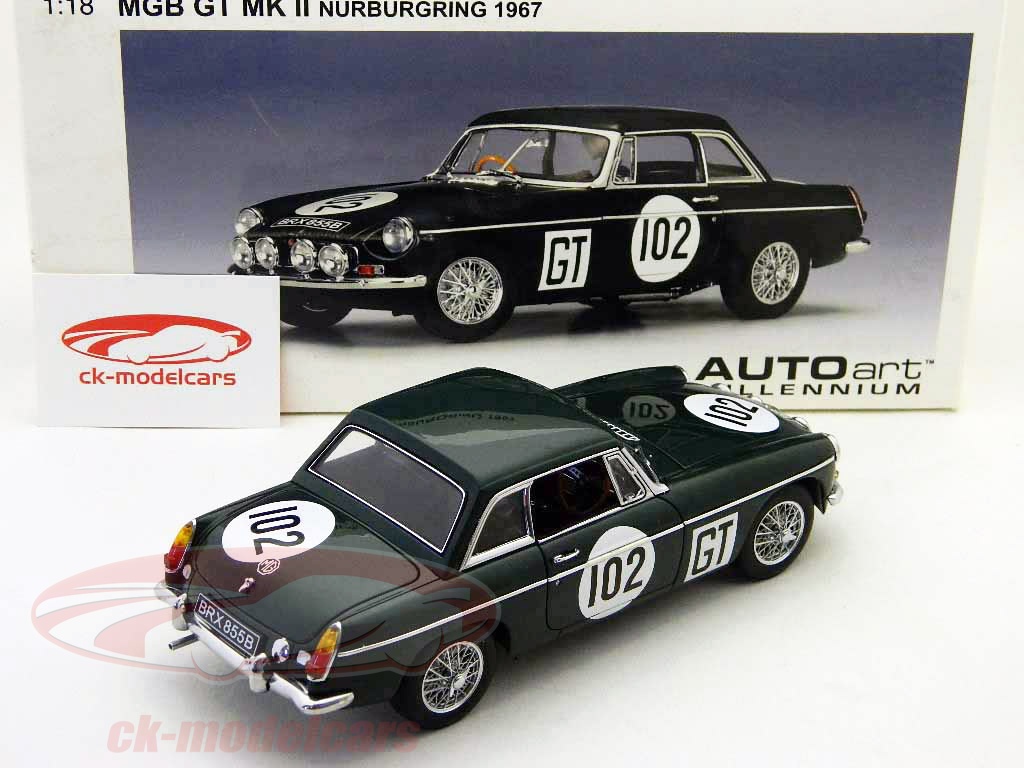 AUTOart 1:18 MGB GT MK II #102 Nuerburgring 1967 86781 model car 86781 674110867817