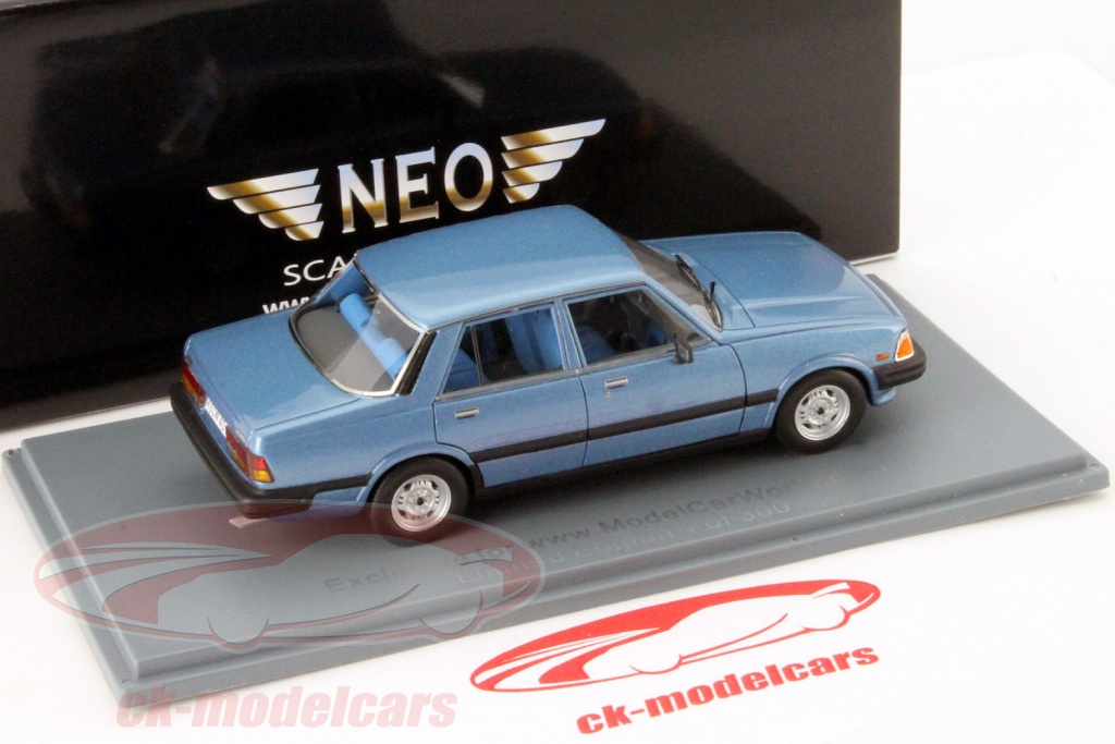 Neo 1:43 Mazda 626 Sedan MK1 azul claro metálico NEO44013 modelo coche ...