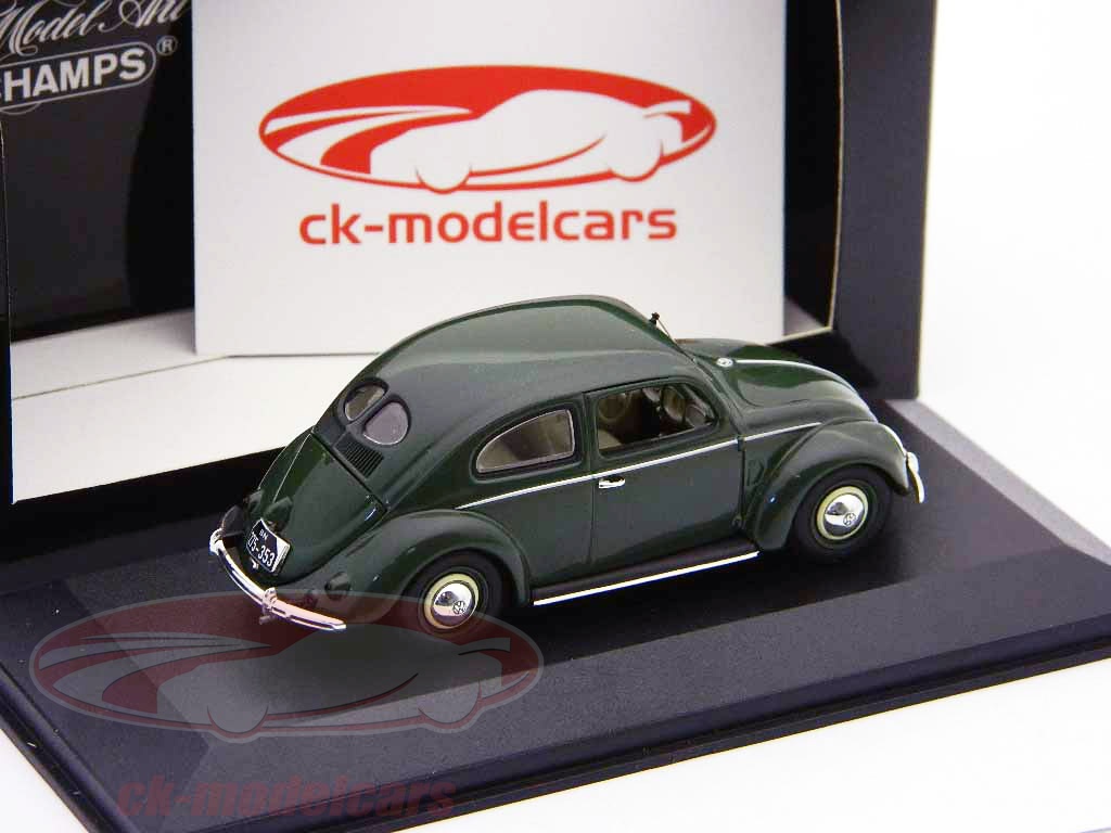 Minichamps 1:43 VW Käfer (1200) Export grün / green Bj. 1951 431051201 ...