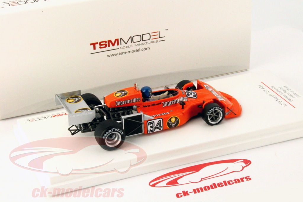 True Scale 1:43 Hans-Joachim Stuck March 761 #34 GP Germany 1976 TSM124330 model car TSM124330 ...