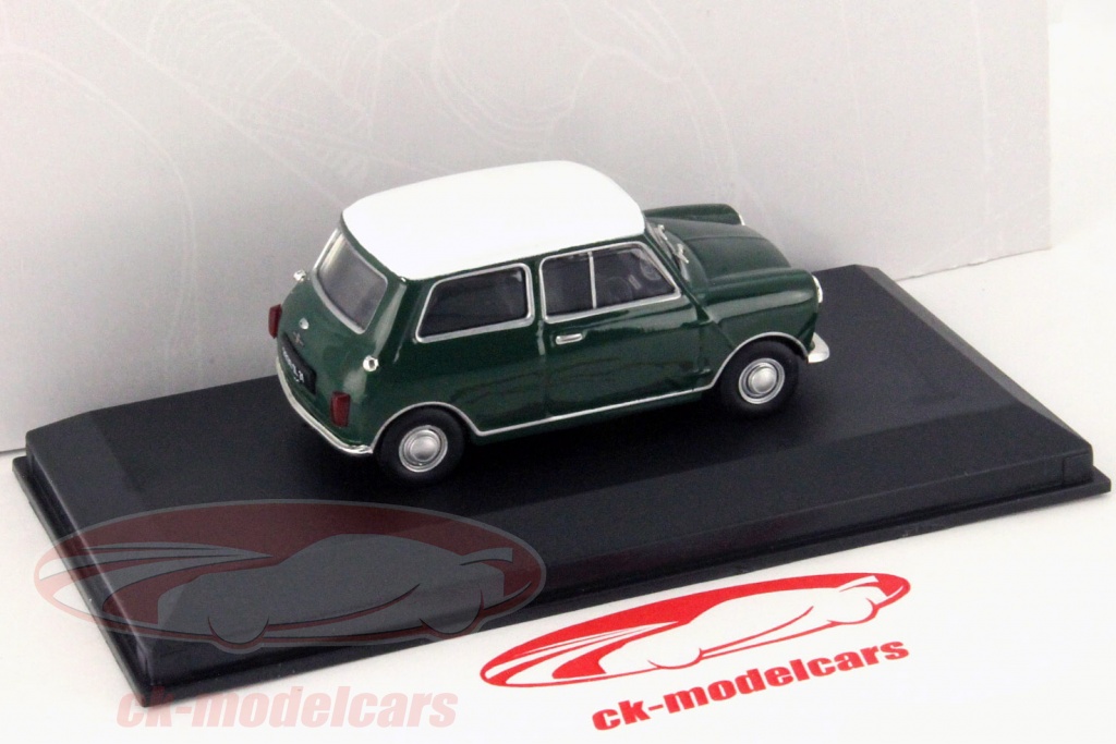 Altaya 1:43 Mini Cooper S Year 1967 dark green / white 56836 model car ...
