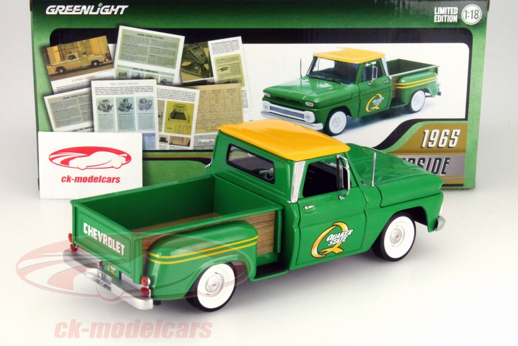 Greenlight 1:18 Chevrolet C-10 Stepside Pick Up Quaker State Year 1965 ...