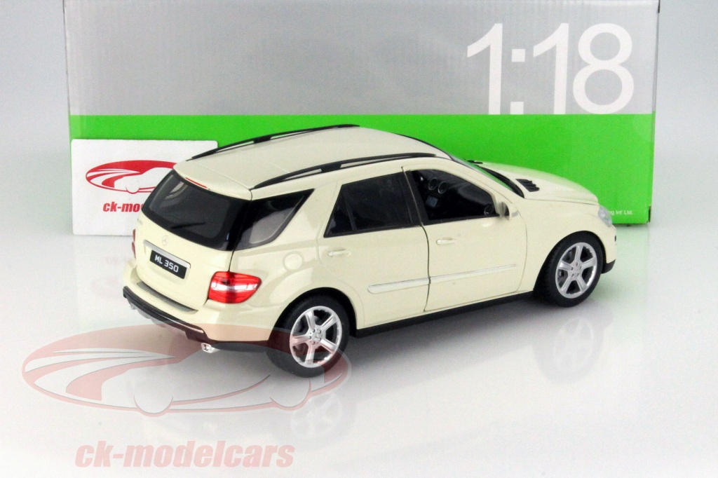 Welly 1:18 Mercedes-Benz ML350 Year 2009 cream white 18006W model car ...