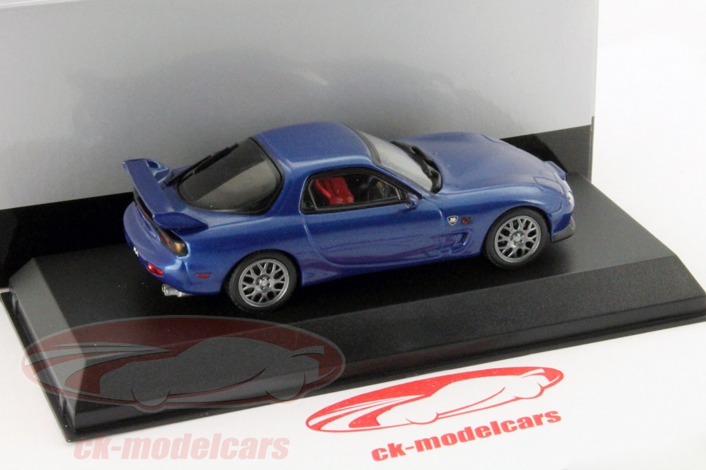 Kyosho 1:43 Mazda RX-7 (FD3S) Spirit R Type-A Année 2002 bleu métallique 03703BLM modèle voiture ...