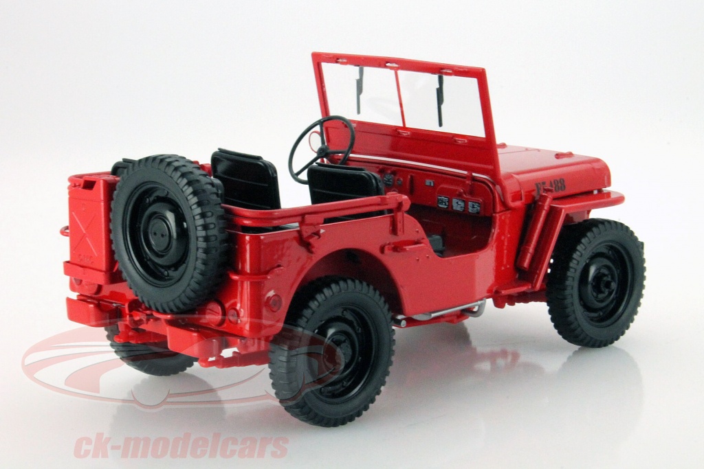 Welly 1:18 Jeep Willys US ARMY 1/4 Truck Year 1944 red 18036RF model ...