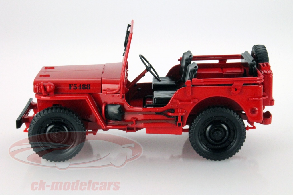 Welly 1:18 Jeep Willys US ARMY 1/4 Truck Year 1944 red 18036RF model ...