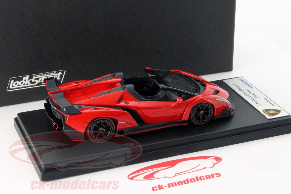 LookSmart 1:43 Lamborghini Veneno Roadster Mars red LS429D model car LS429D