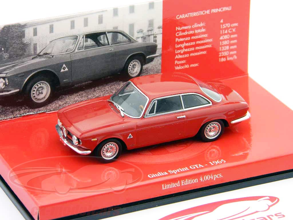 Minichamps 1:43 Alfa Romeo Giulia Sprint GTA 1965 403 120443 Modellauto ...
