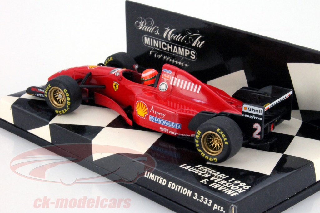Minichamps 1:43 E. Irvine Ferrari F310 Launch Version Formula 1 1996 ...