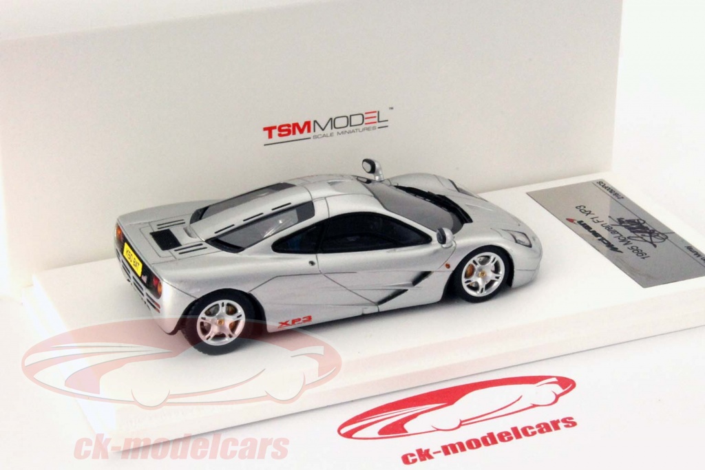 True Scale 1:43 McLaren F1 XP-3 Baujahr 1995 silber TSM14SS1 Modellauto ...