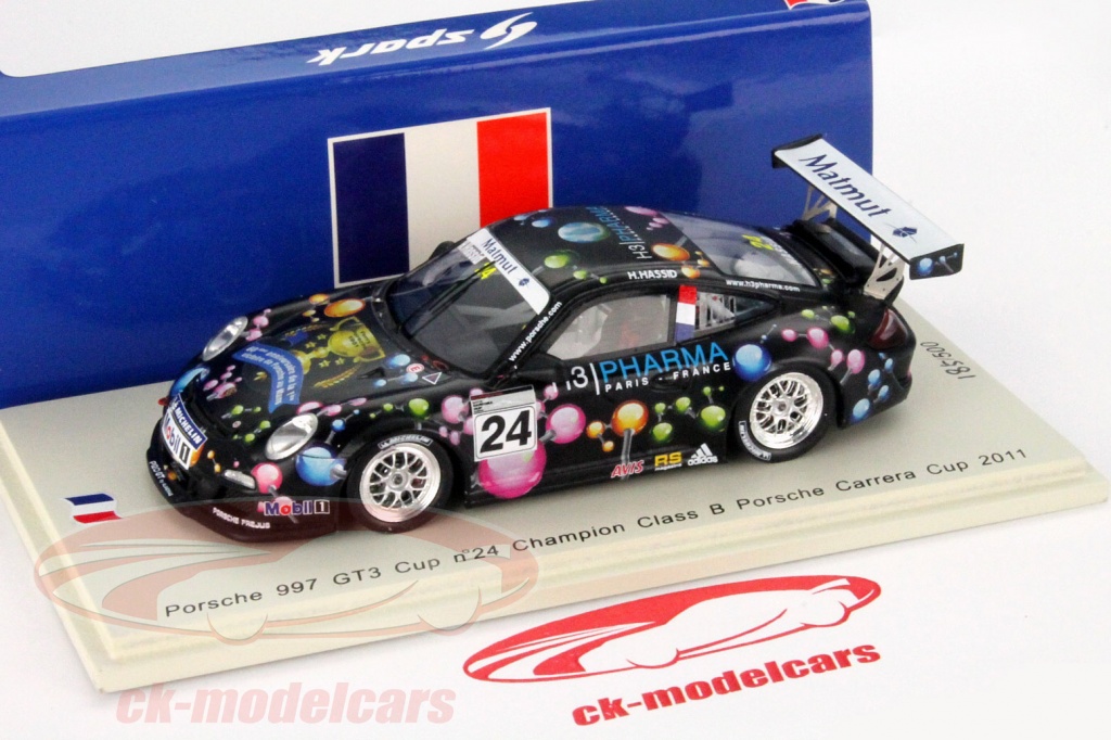 Spark 1:43 H. Hassid Porsche 911 (997) GT3 Cup #24 Carrera Cup 2011 ...