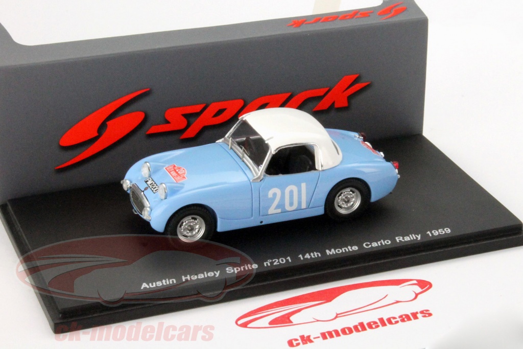 Spark 1:43 Austin Healey Sprite #201 Bijeenkomst Monte Carlo 1959 ...