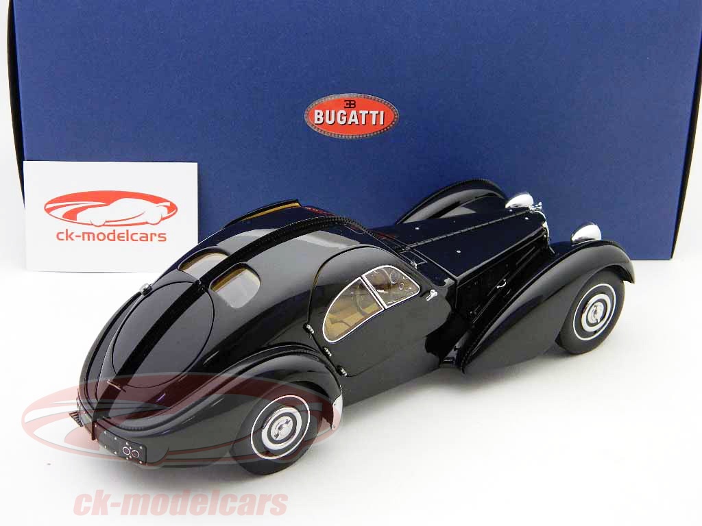 AUTOart 1:18 Bugatti 57 SC Atlantic black / black 1938 70941 model car ...