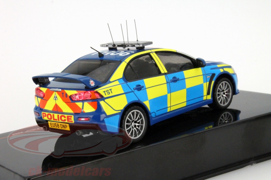 Ixo 1:43 Mitsubishi Lancer Evo X UK Police 2008 MOC116 Modellauto ...