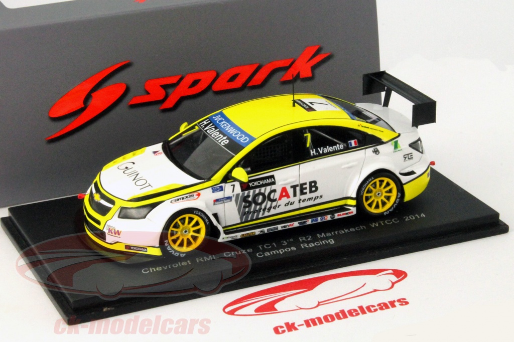 Spark 1:43 Chevrolet RML Cruze #7 H. Valente WTCC 2014 Campos Racing ...