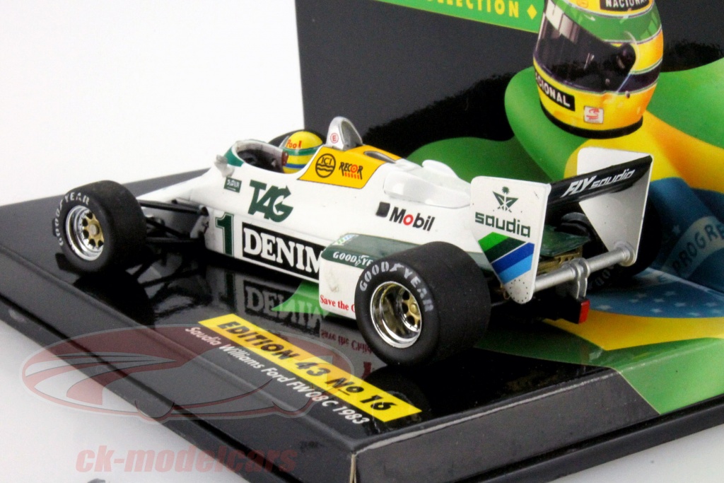 Minichamps 1:43 Ayrton Senna Saudia Williams Ford FW 08C #1 Formula 1 ...