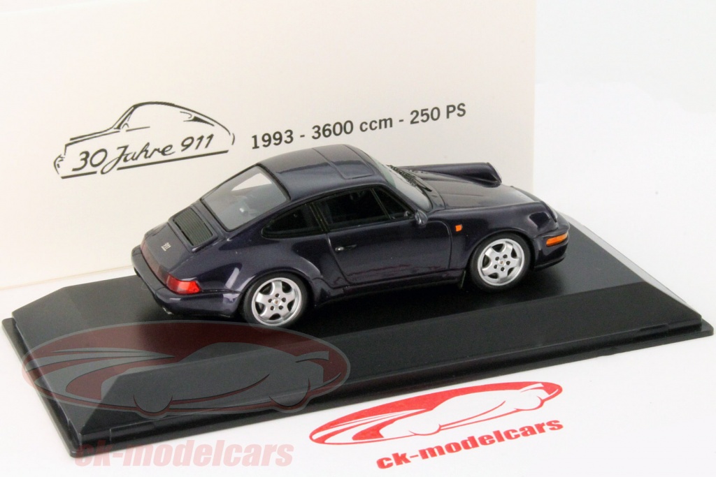 Spark 1:43 Porsche 911 Carrera 4 30 Jahre 911 lila metallic MAP02003414 ...
